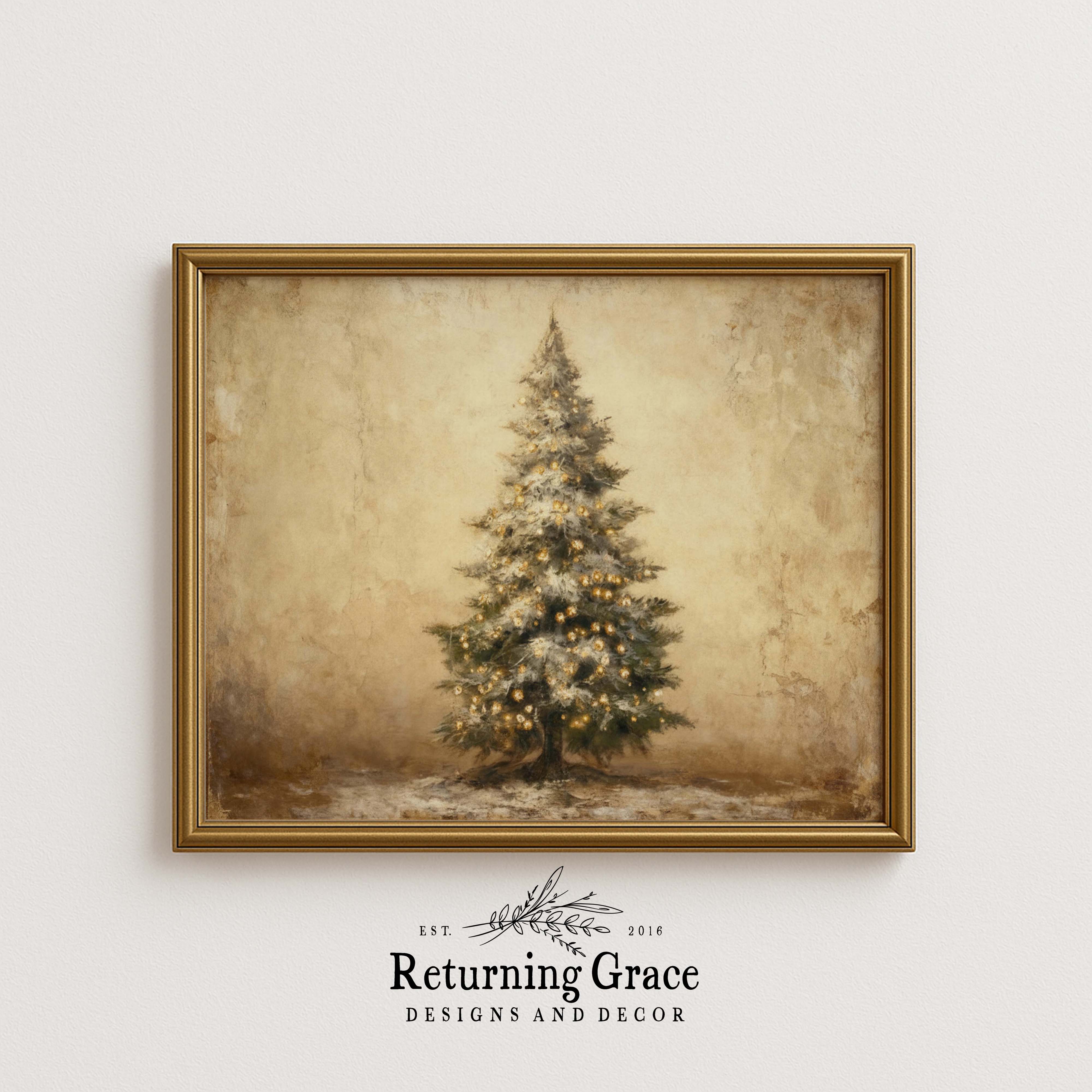 Single Christmas Tree Printable Art – Returning Grace Designs